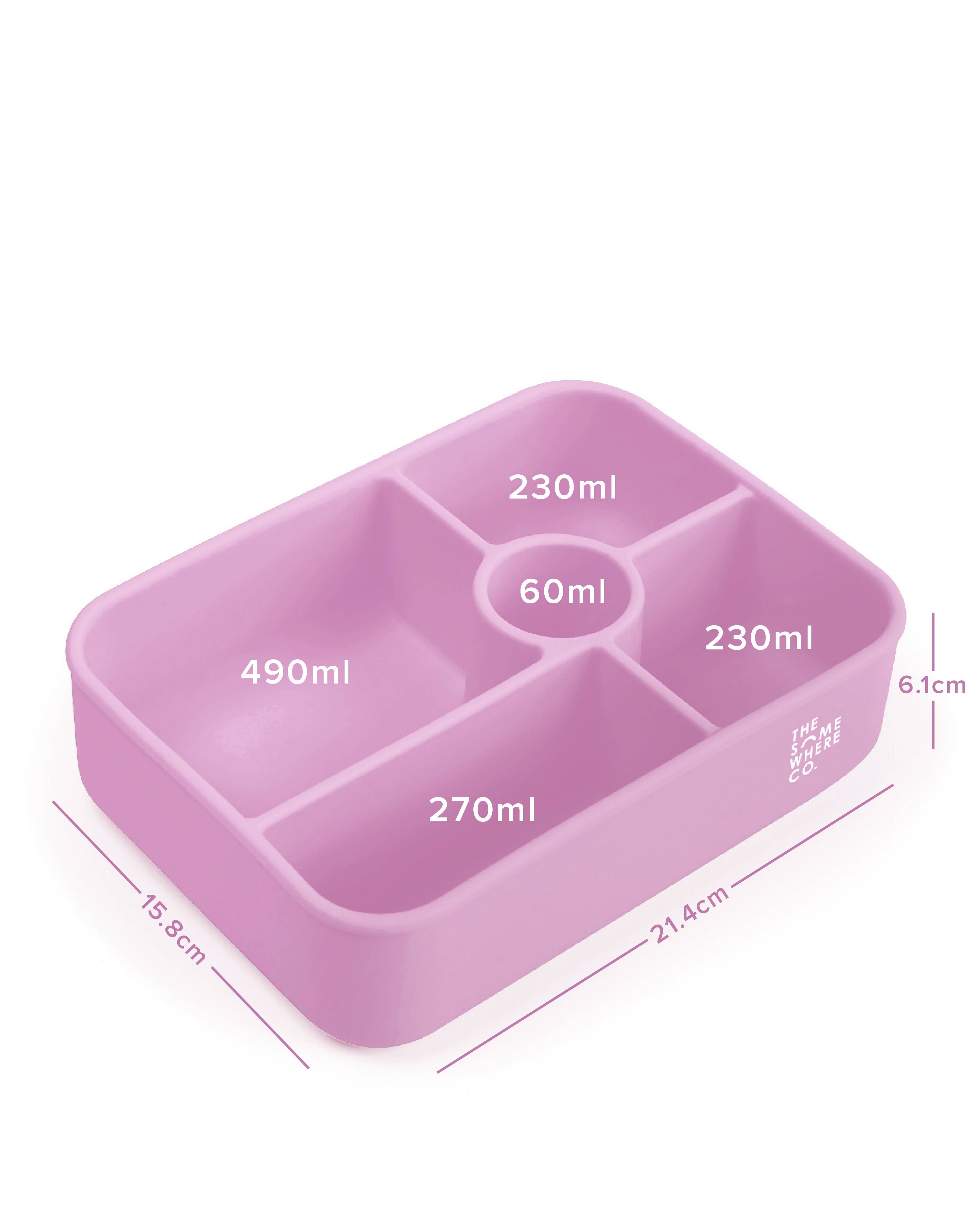 Lilac Large Silicone Bento Lunch Box — The Somewhere Co. AUS