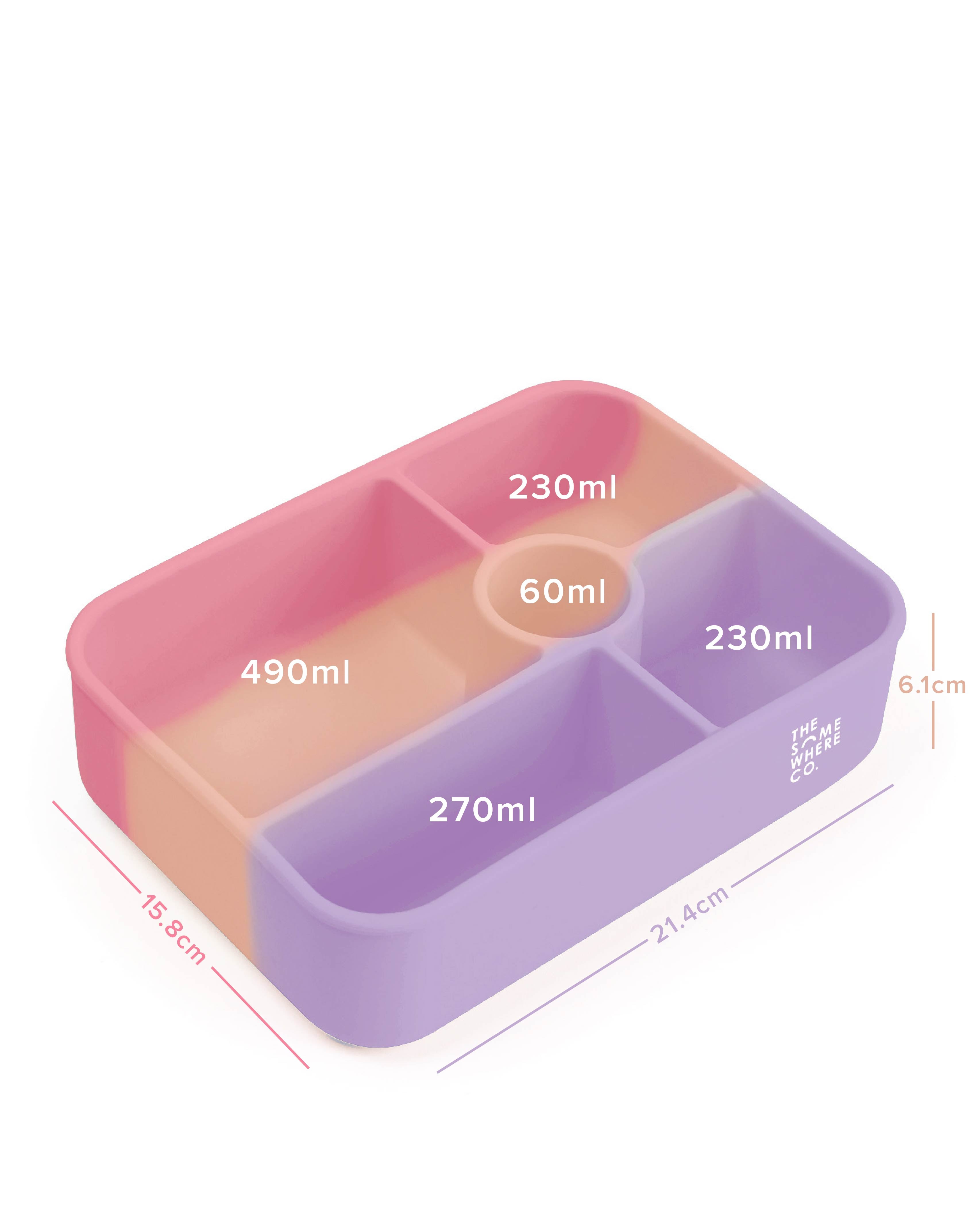 Cotton Candy Large Silicone Bento Lunch Box — The Somewhere Co. AUS