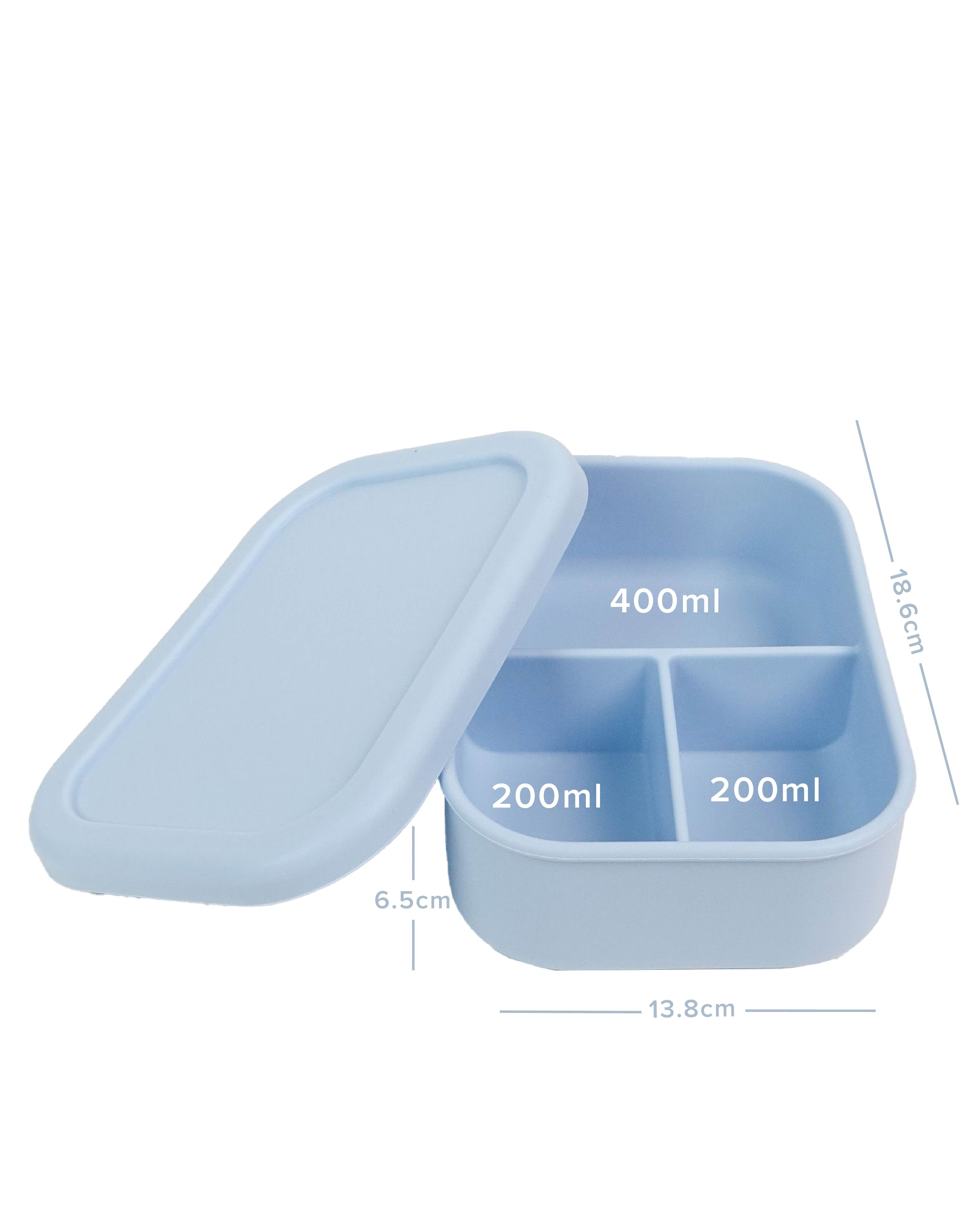Powder Blue Silicone Bento Lunch Box — The Somewhere Co. AUS
