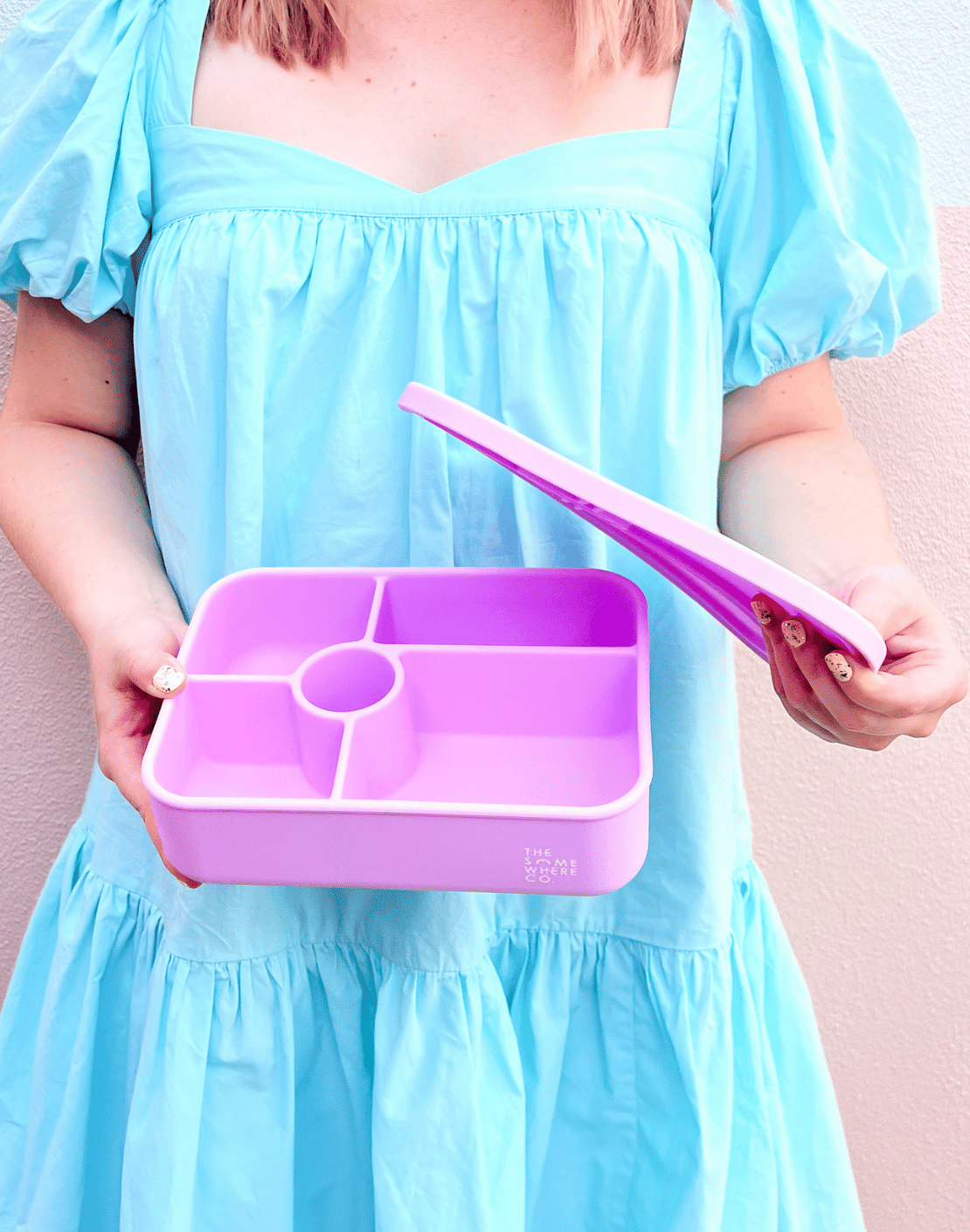 Lilac Large Silicone Bento Lunch Box — The Somewhere Co. AUS